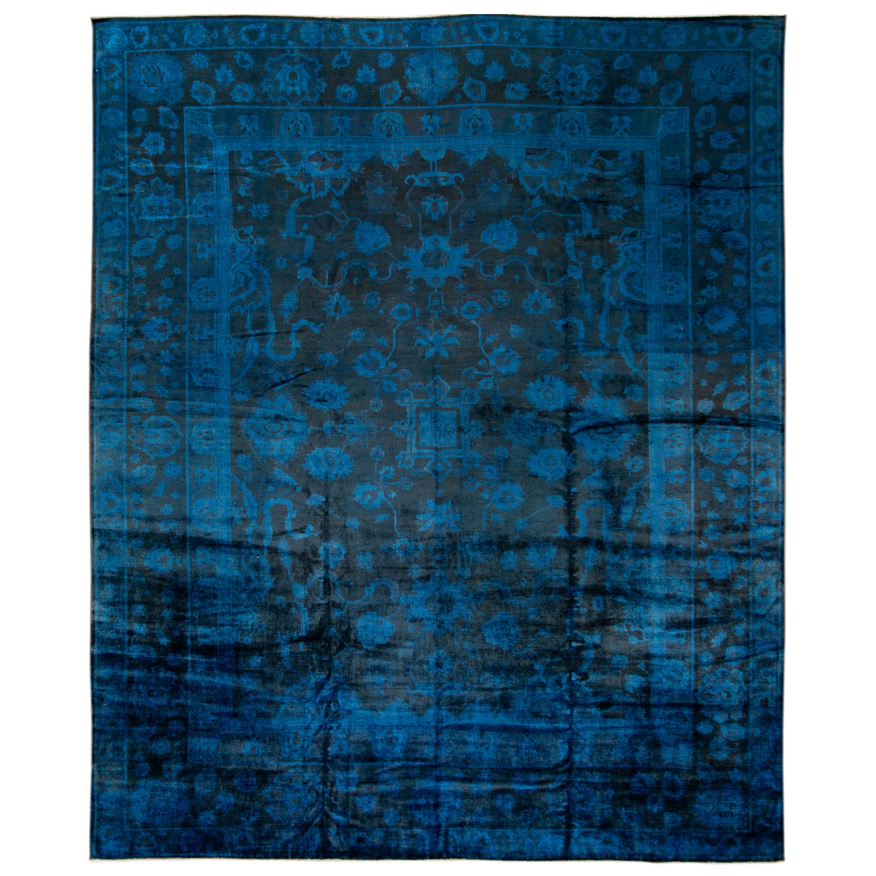 21st Century Modern Overdyed Wool Rug For Sale at 1stDibs