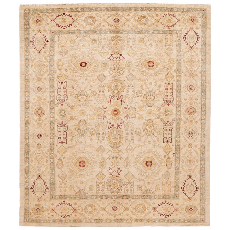 21st Century Modern Peshawar Wool Rug For Sale at 1stDibs