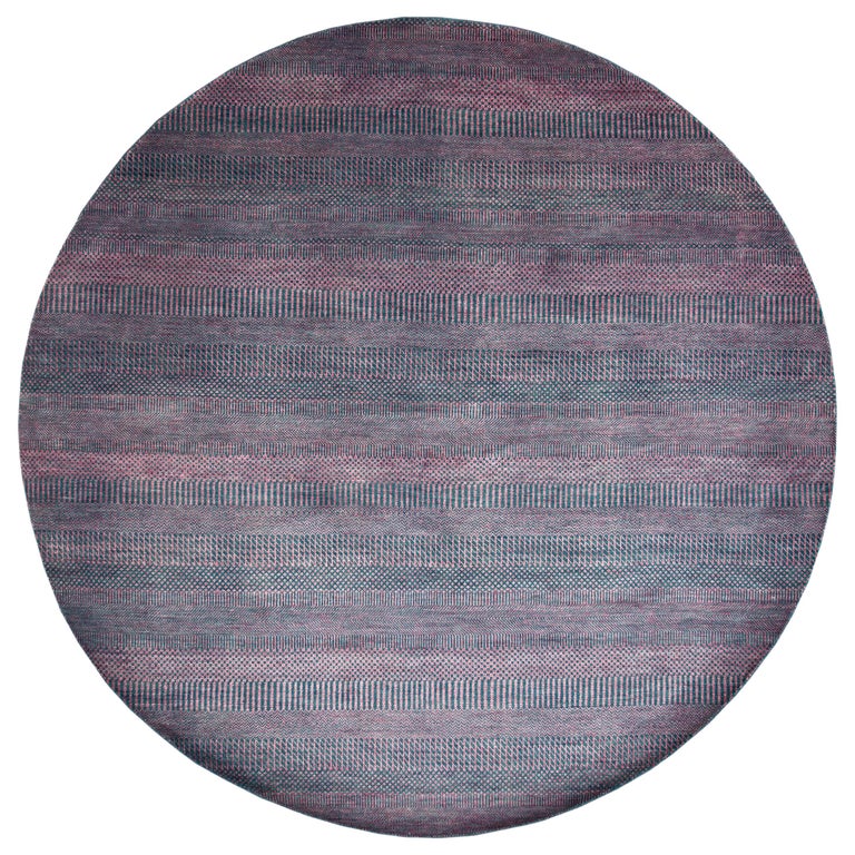 21st Century Modern Savannah Wool Round Rug For Sale at 1stDibs