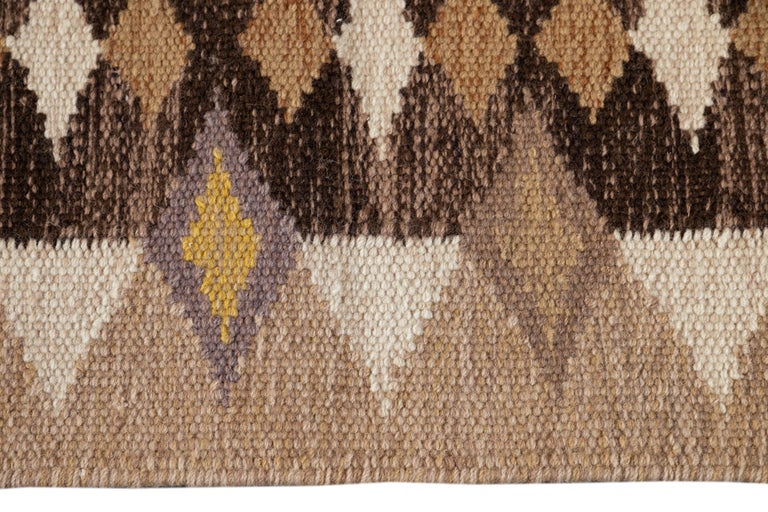 21st Century Modern Scandinavian-Style Flat-Weave Runner Rug For Sale ...