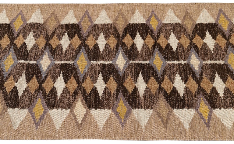 21st Century Modern Scandinavian-Style Flat-Weave Runner Rug For Sale ...