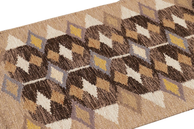 21st Century Modern Scandinavian-Style Flat-Weave Runner Rug For Sale ...