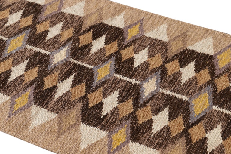 21st Century Modern Scandinavian-Style Flat-Weave Runner Rug For Sale ...