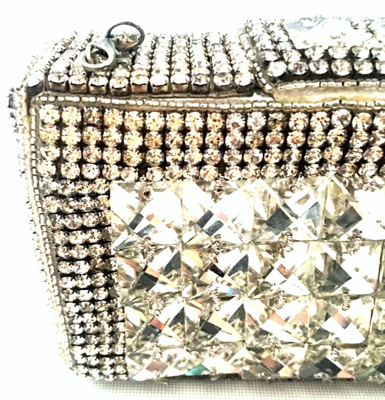 21st Century Modern Silver Metallic Swarovski Crystal Rhinestone ...