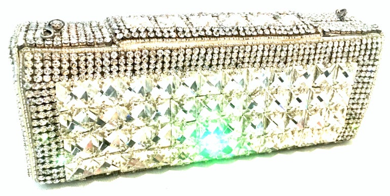 21st Century Modern Silver Metallic Swarovski Crystal Rhinestone ...