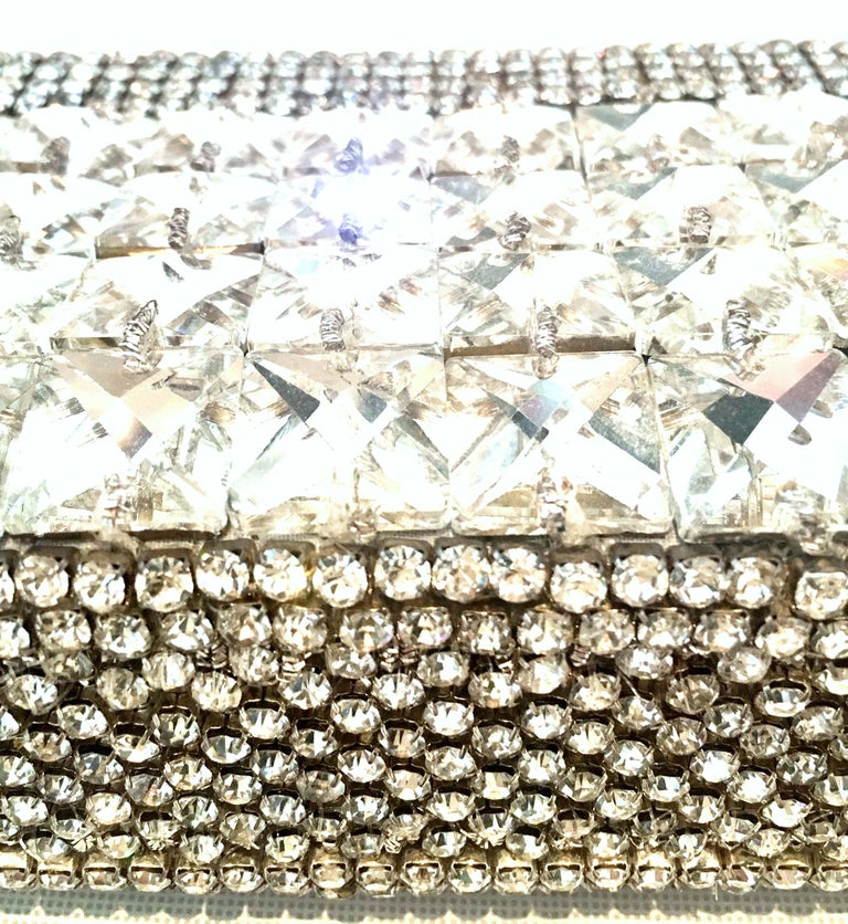21st Century Modern Silver Metallic Swarovski Crystal Rhinestone ...