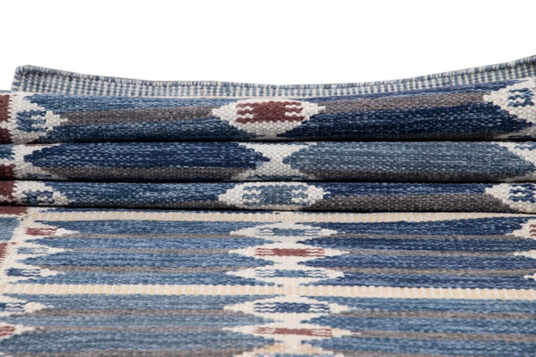21st Century Modern Swedish Style Wool Runner Rug at 1stDibs