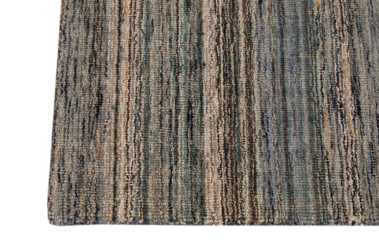 21st Century Modern Texture Wool Rug Customized For Sale at 1stDibs