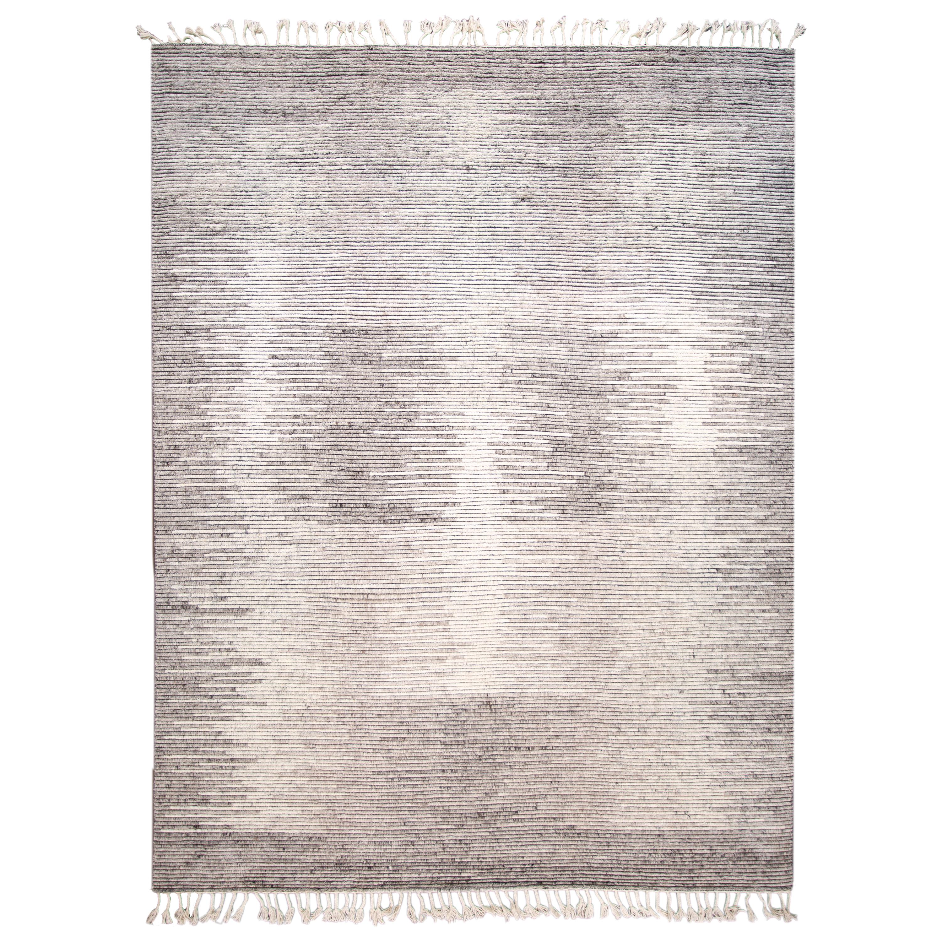21st Century Modern Texture Wool Rug Customized For Sale at 1stDibs