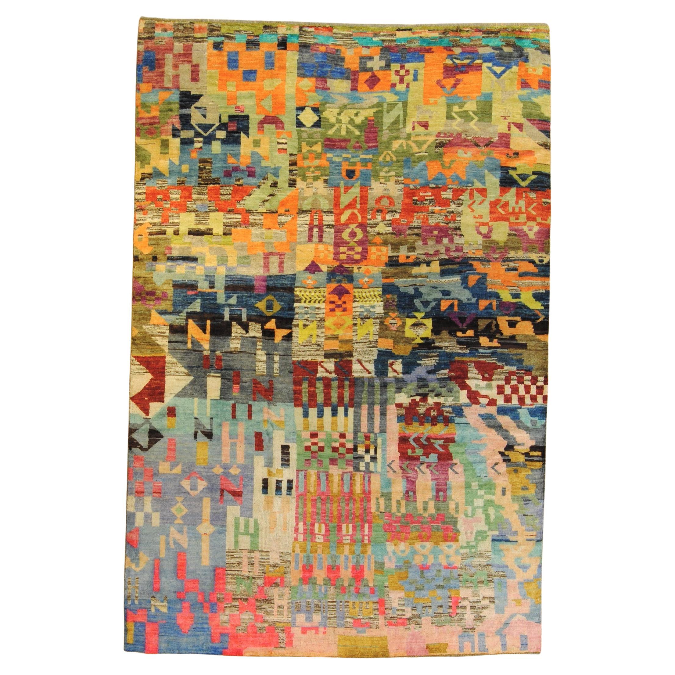 Multicolor Rug For Sale at 1stDibs