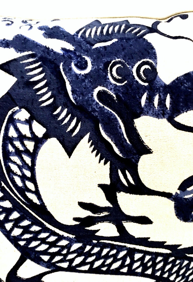 21st Century New Printed Belgium Linen Down Pillow by, Design Legacy ...