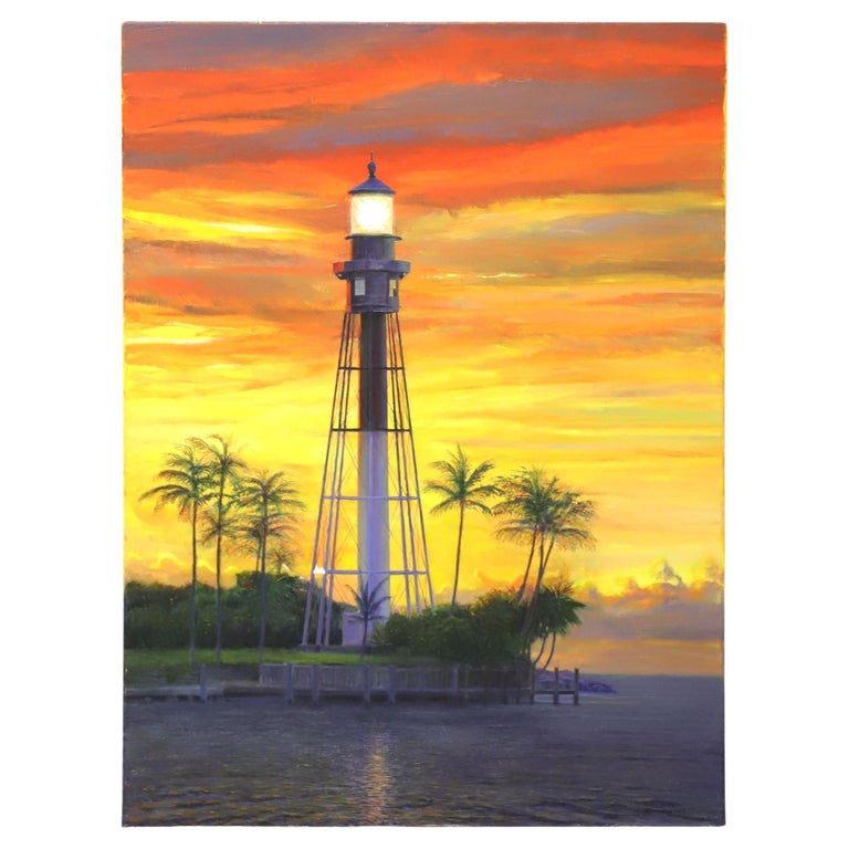 21st Century Original Oil on Canvas Painting - "Before Dusk" - by G ...