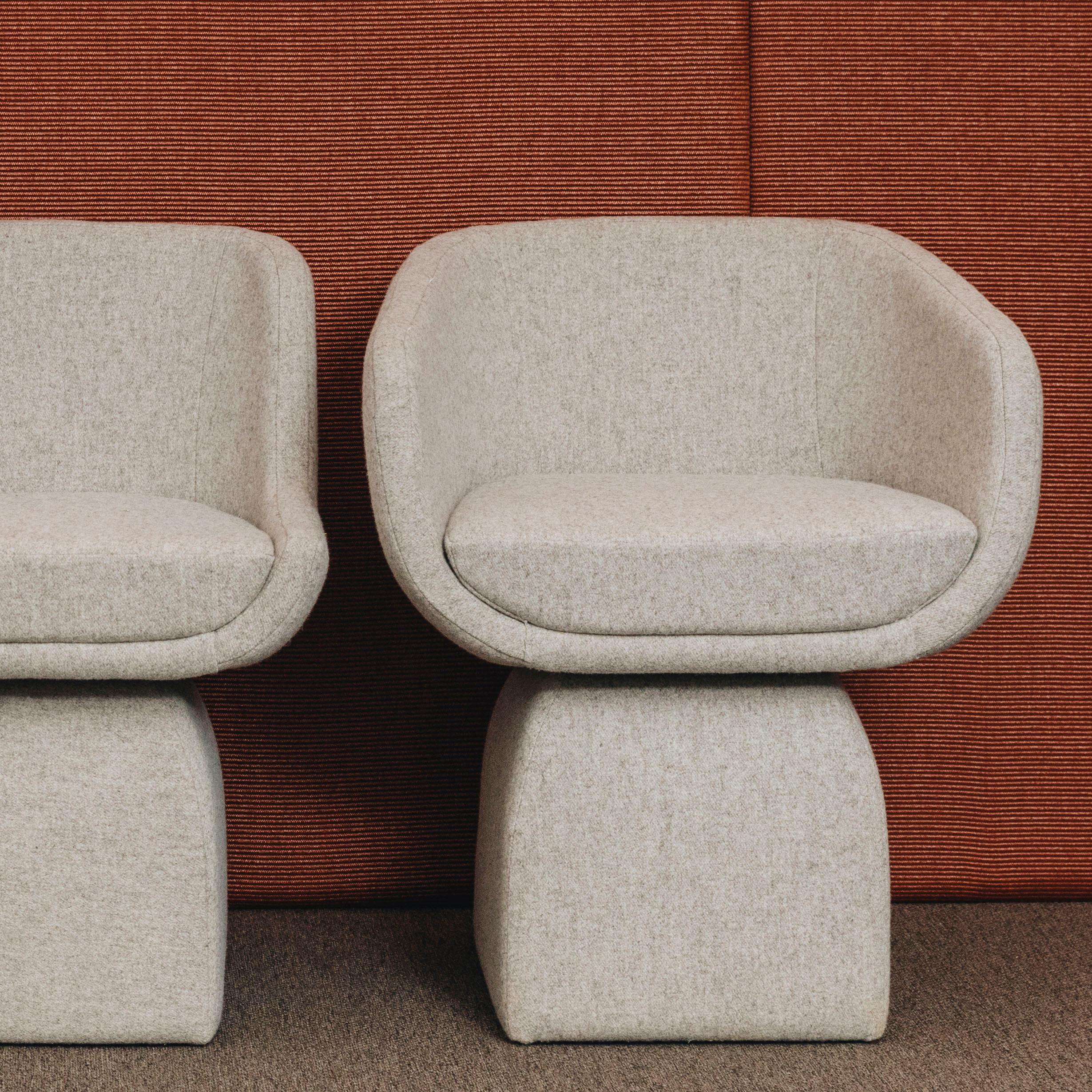 21st Century Oscar Chair in a Special Wool Fabric For Sale at 1stDibs