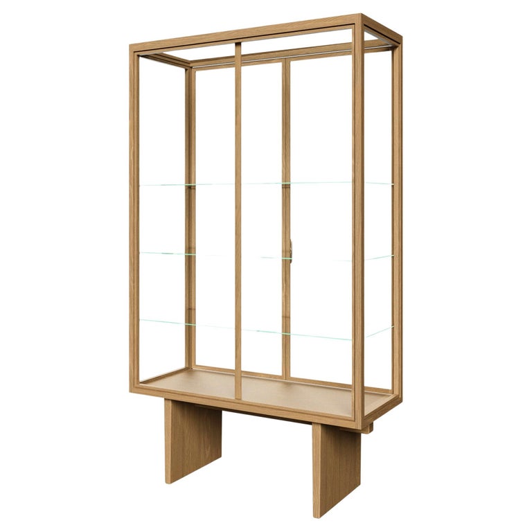 21st Century Private Collection Light Oak and Aged Brass Scandi Modern ...