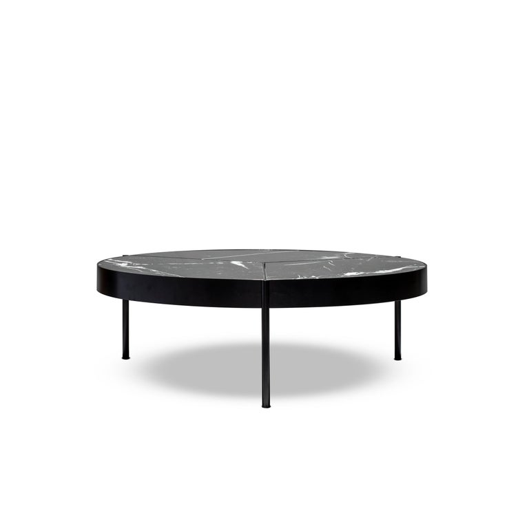 21st Century Ray Coffee Table 100 Black Lacquered Bronze For Sale at 1stDibs