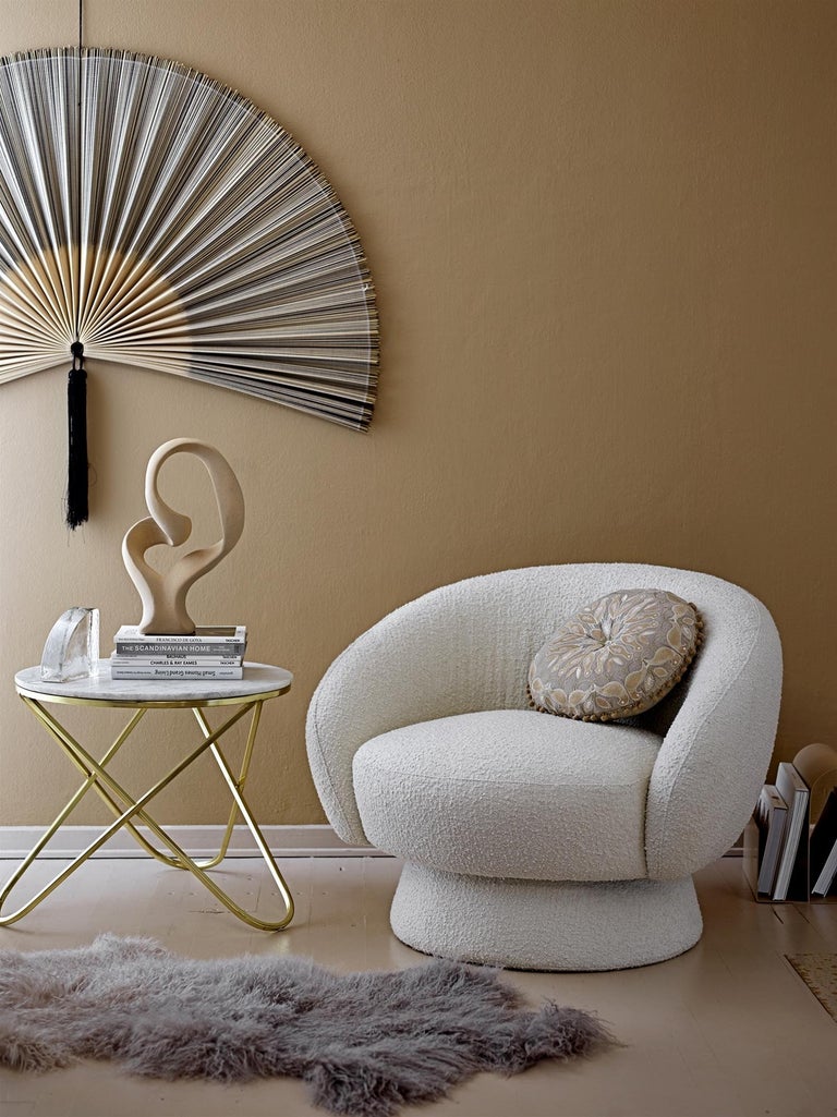 21st Century, Ready to Ship Elephant Club Circular Base Curved Lounge ...