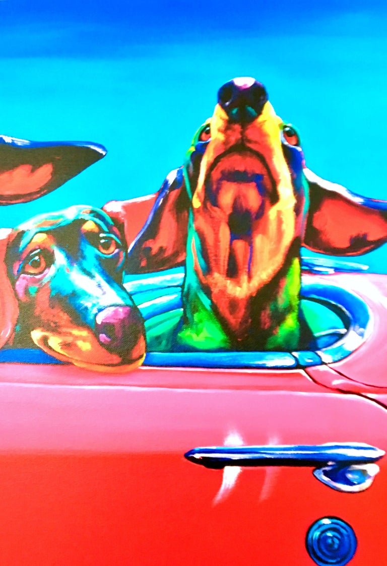 21st Century Ron Burns Limited Edition "Dox Rock" Giclee On Canvas 46/ ...