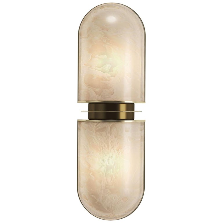 21st Century Russell Wall Lamp II Alabaster For Sale at 1stDibs