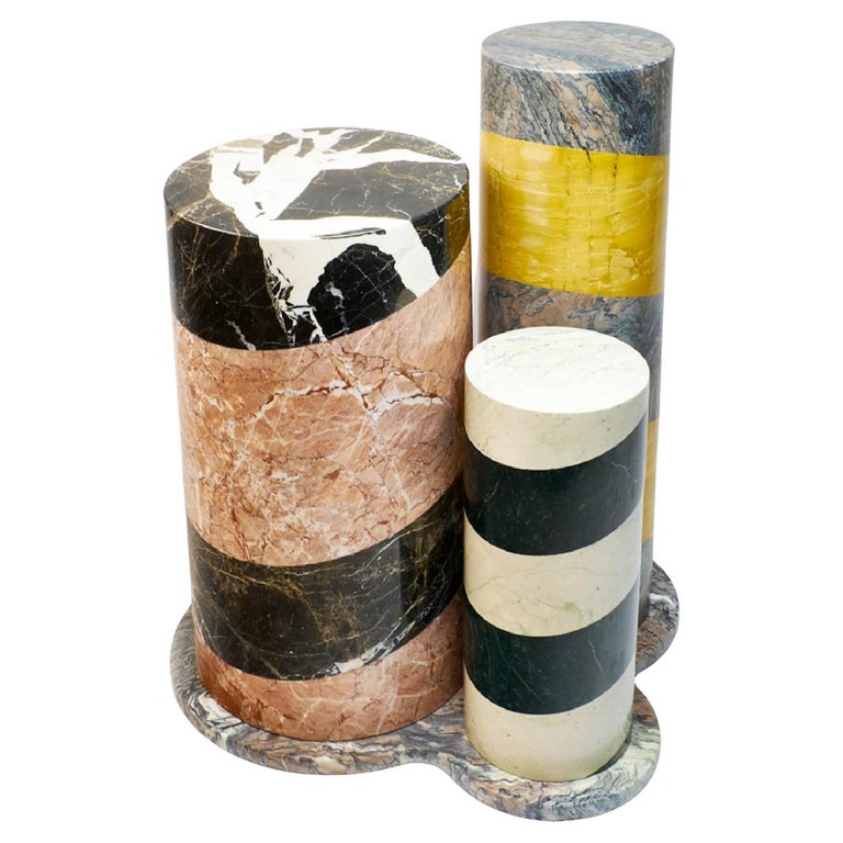 21st Century Sculpture Marble Console Designed by Arch. Pierre Gonalons ...