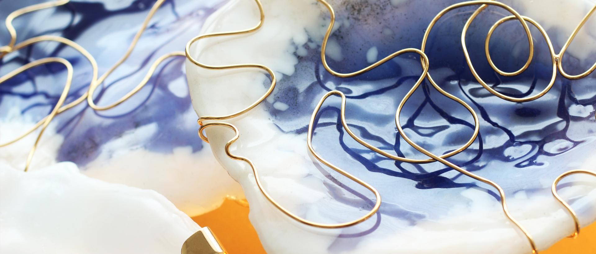 21st Century Sedna Mural Polished Brass Colored Fused Glass For Sale at ...