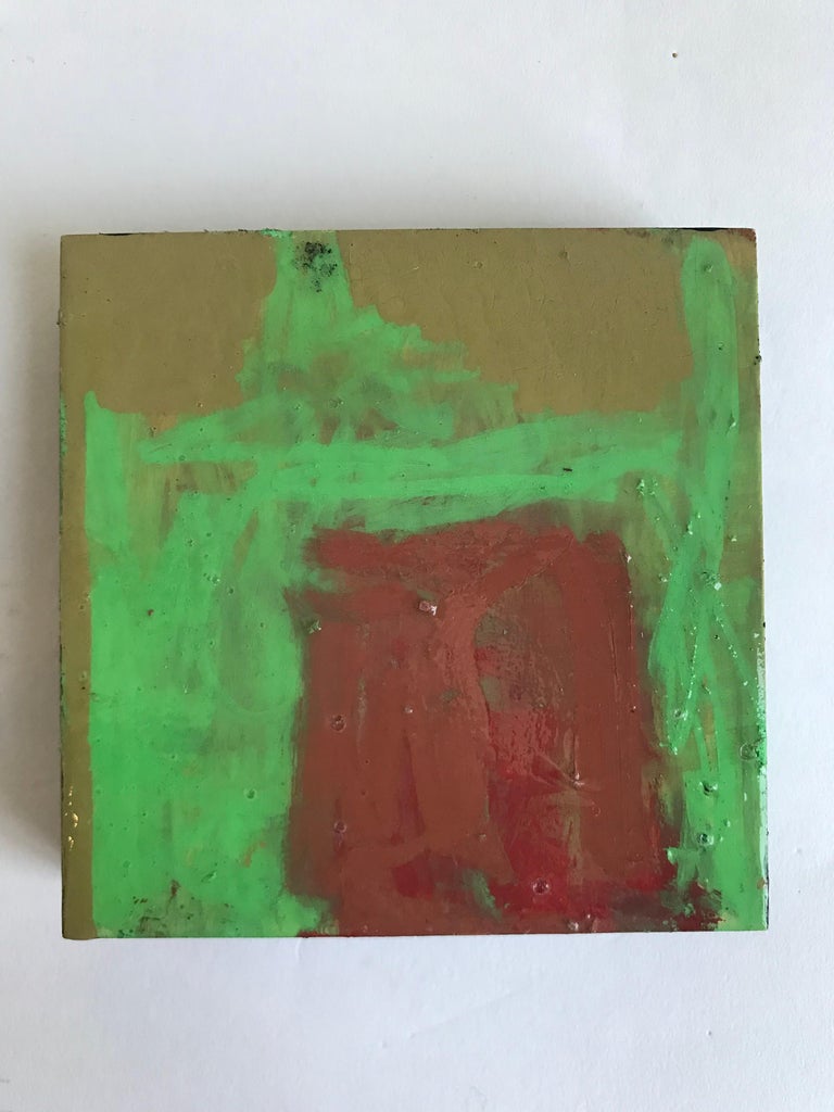 21st Century Set of Six Abstract Tiles Painted by Greg Dickerson at 1stDibs