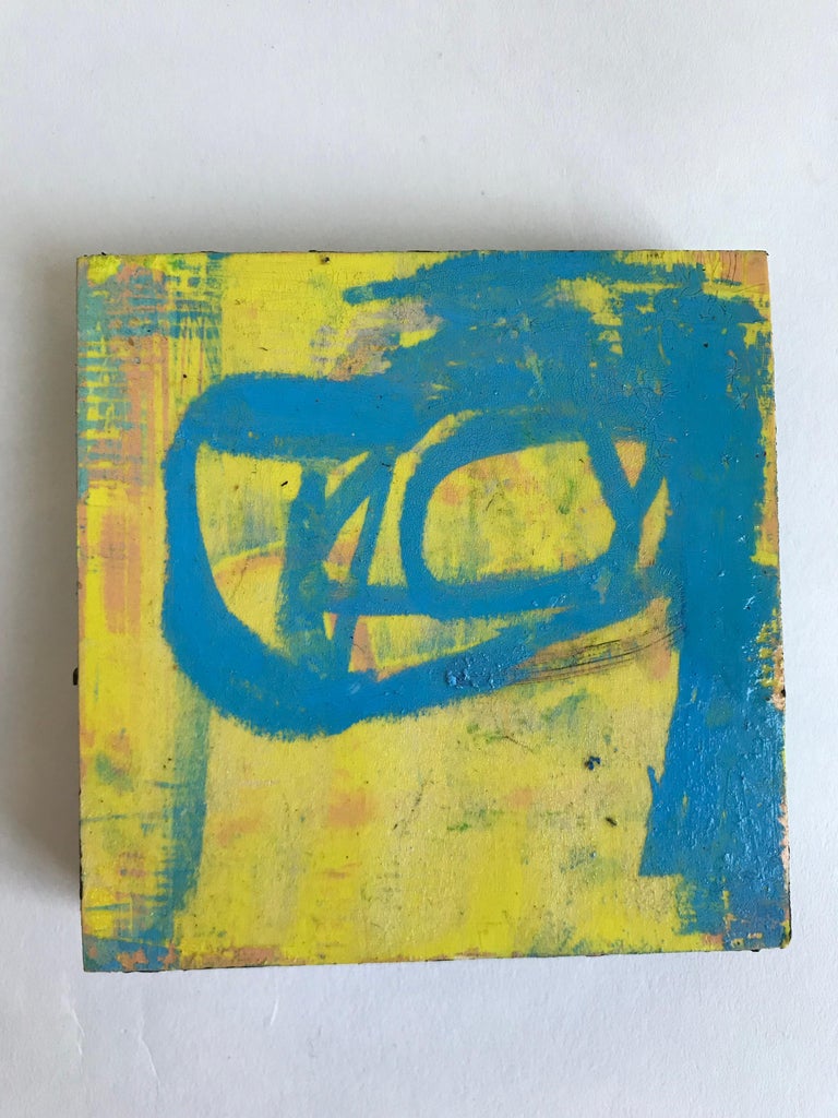21st Century Set of Six Abstract Tiles Painted by Greg Dickerson at 1stDibs