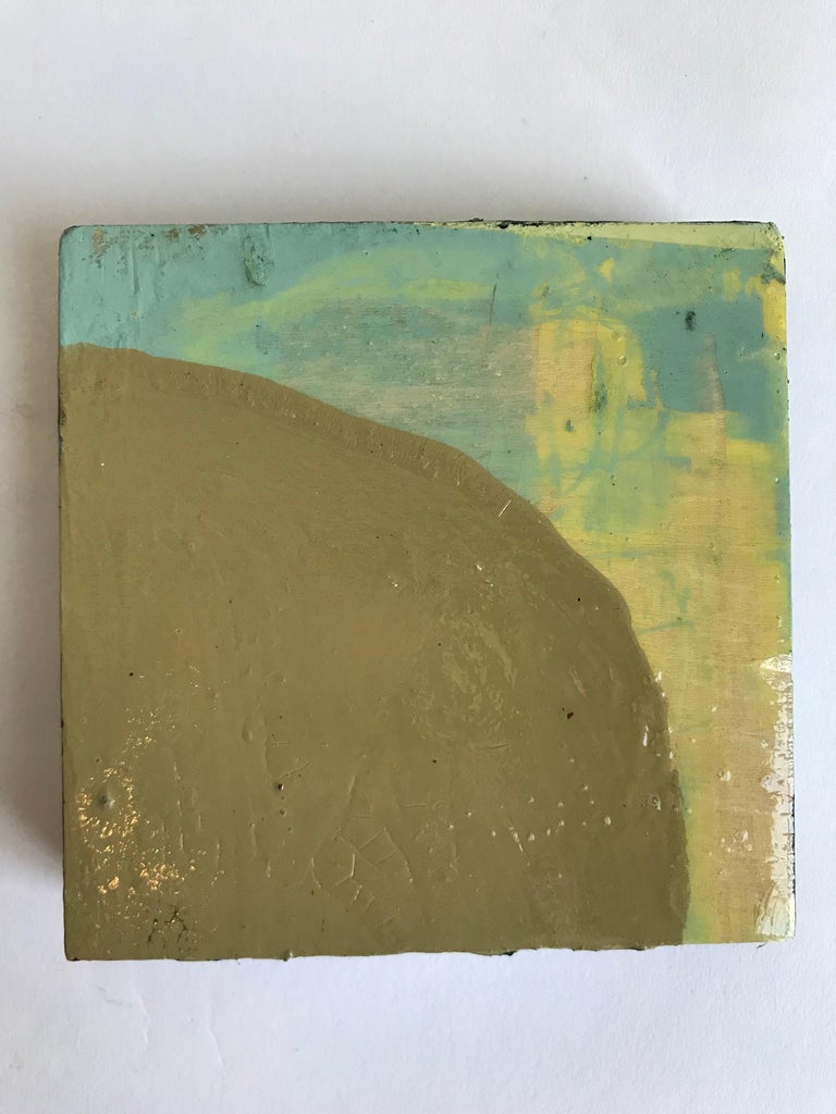 21st Century Set of Six Abstract Tiles Painted by Greg Dickerson at 1stDibs