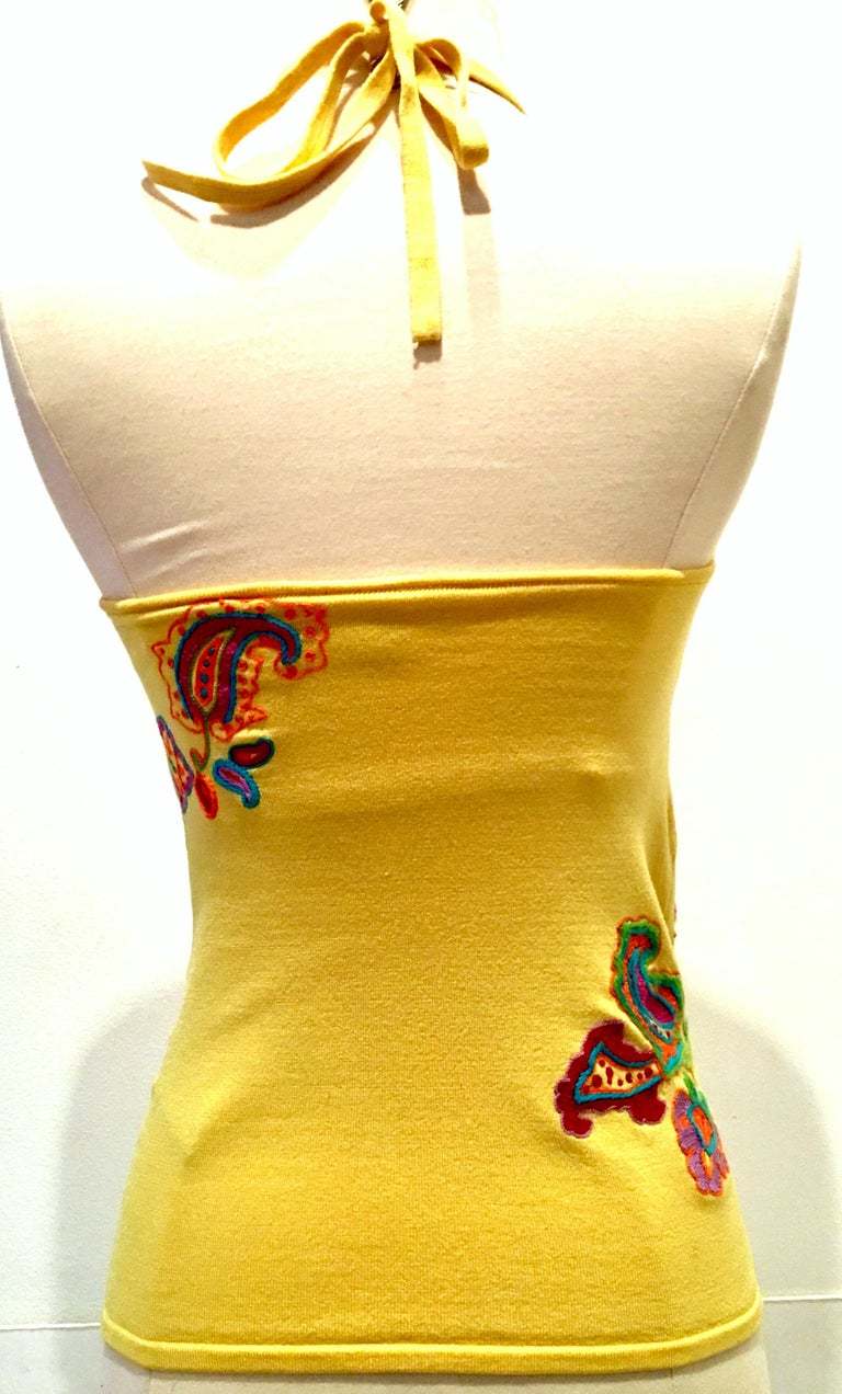 21st Century Silk Embroidered Halter Top By, Ralph Lauren For Sale at ...