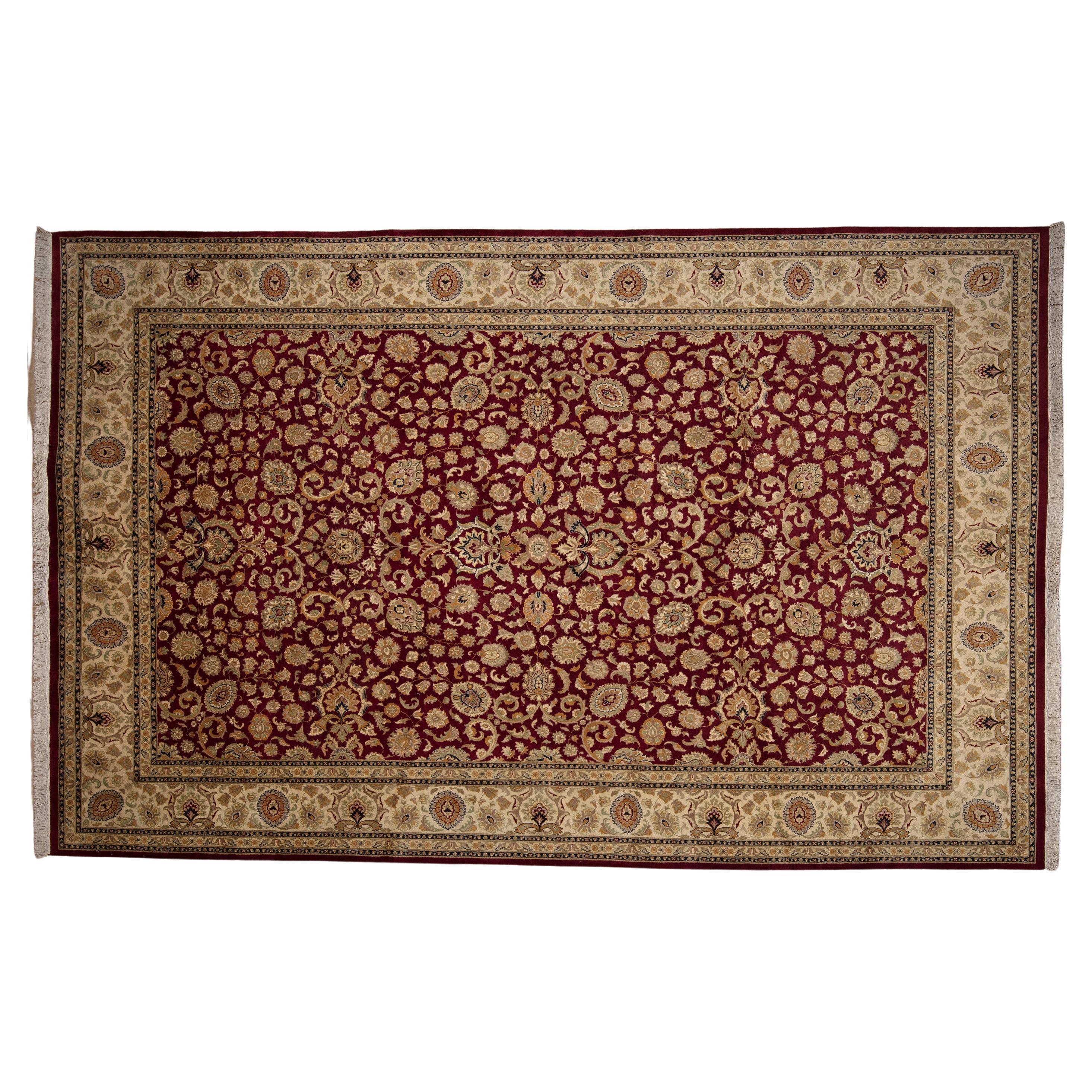Nice Sino Persian Fine Silk Rug For Sale at 1stDibs
