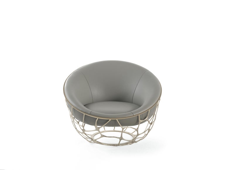 21st Century Sioraf Armchair in Leather by Roberto Cavalli Home ...