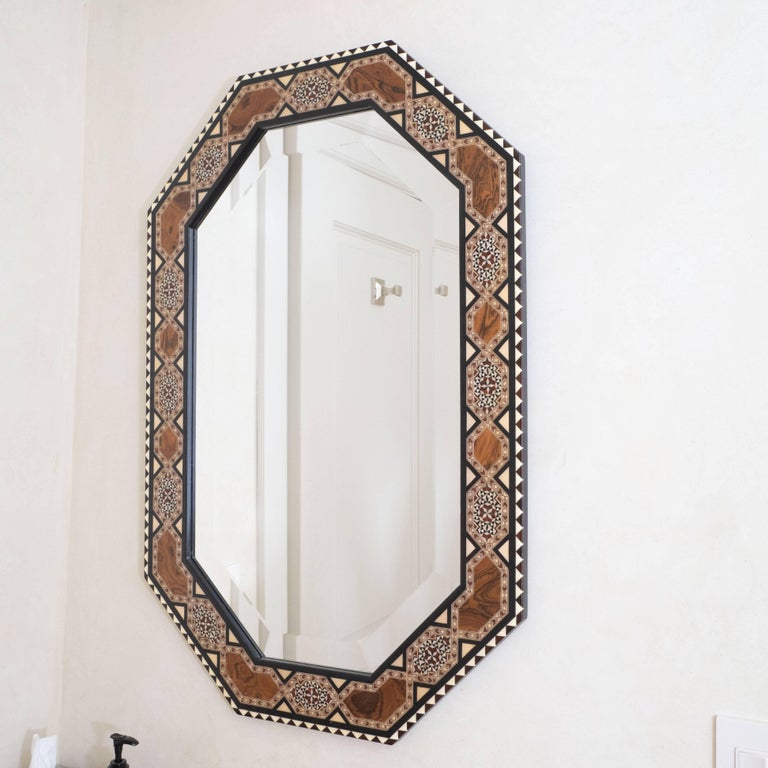 21st Century Spanish Inlaid Marquetry 'Taracea' Mirror Inspired by the ...