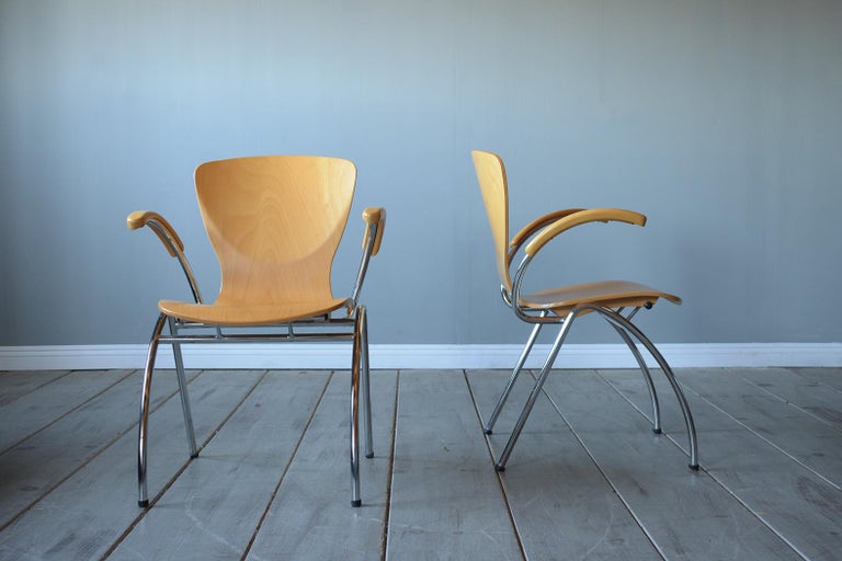 21st Century Stackable Modern Dining Chairs For Sale at 1stDibs