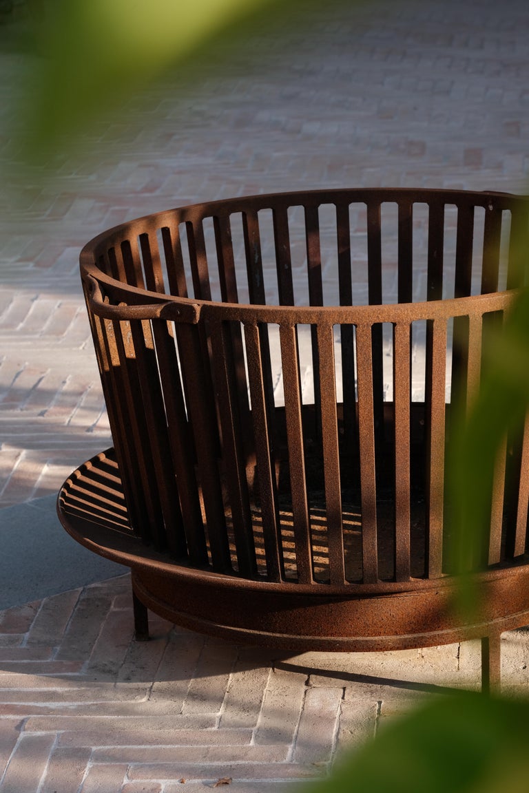 21st Century Steel Circular Fire Grate, The Round Grate at 1stDibs