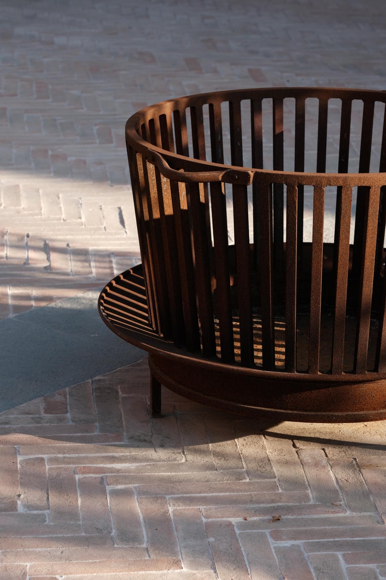 21st Century Steel Circular Fire Grate, The Round Grate at 1stDibs