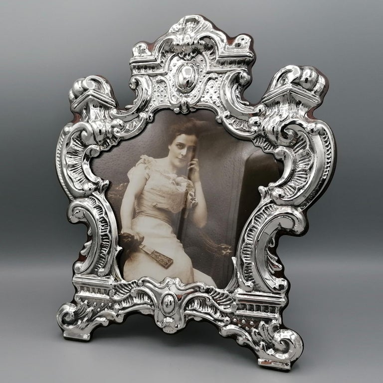small antique silver frames