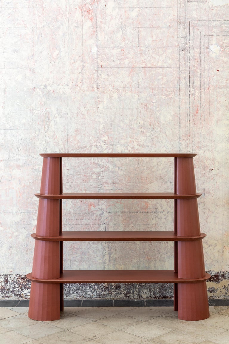 21st Century Studio Irvine Fusto Bookcase Concrete Bookshelves Brick ...