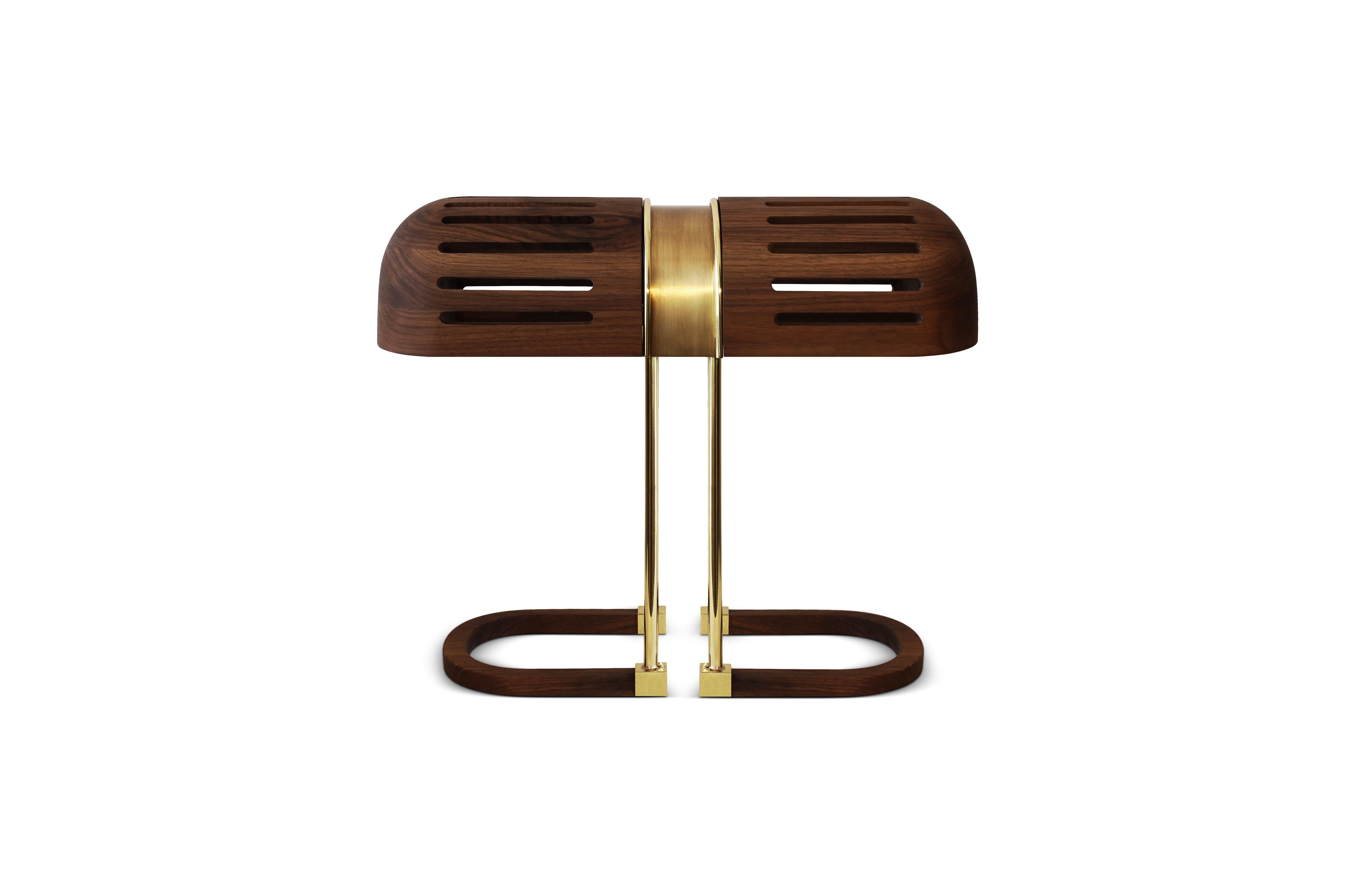 21st Century Turing Table Lamp Walnut Wood For Sale at 1stDibs