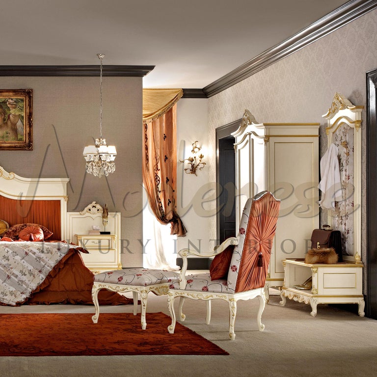 21st Century Two-Door Neoclassical Wardrobe by Modenese Gastone, White ...