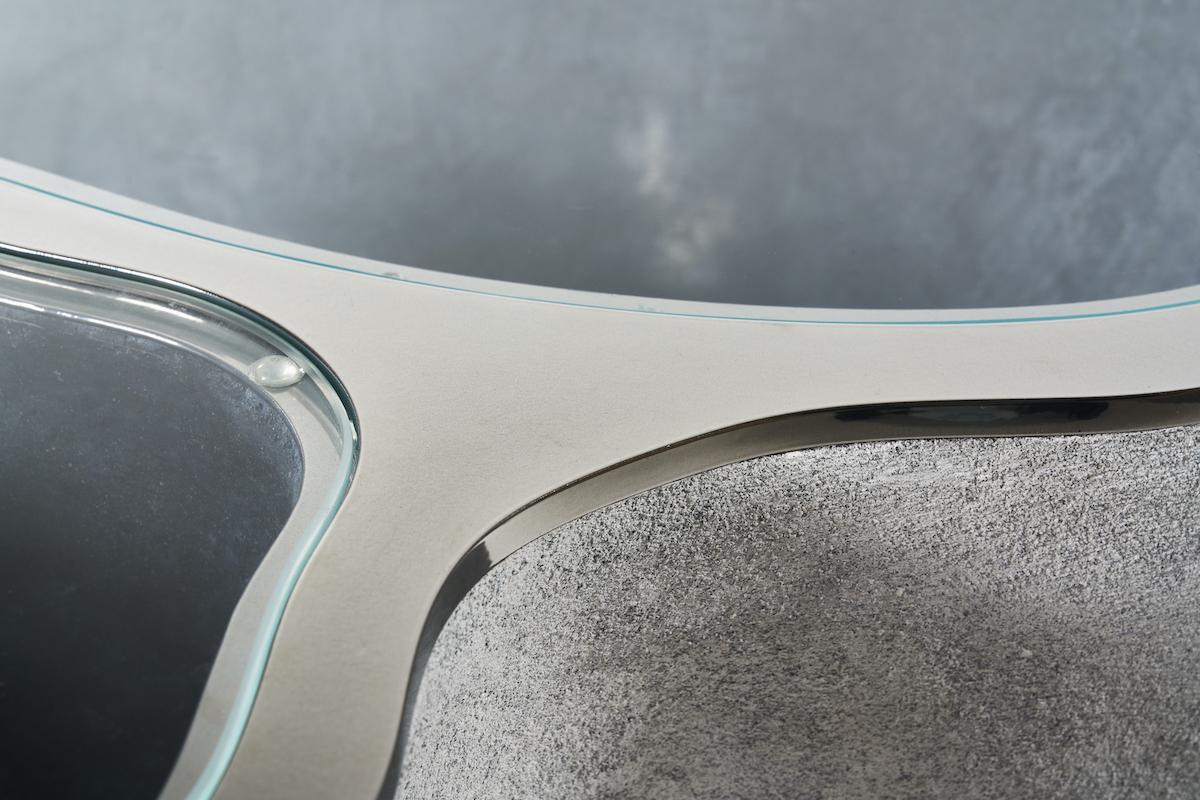 21st Century "Underground Table" by J Mc Donald Steel Wood Glass Coffee ...