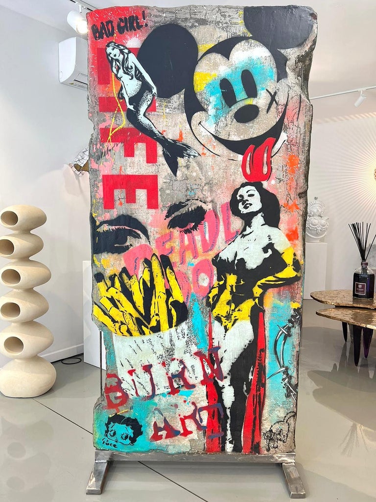 21st Century Unique Mix Material Life Berlin Wall by Puce Made in ...