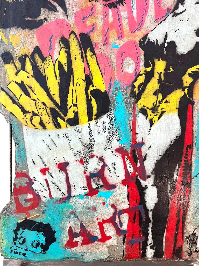 21st Century Unique Mix Material Life Berlin Wall by Puce Made in ...