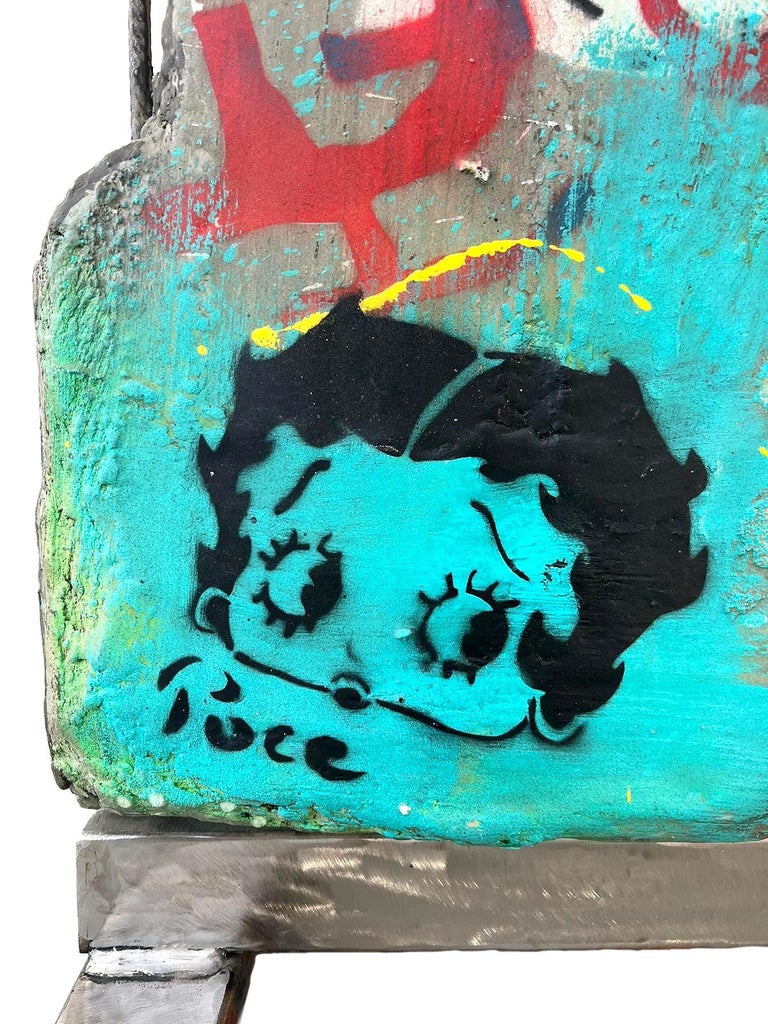 21st Century Unique Mix Material Life Berlin Wall by Puce Made in ...