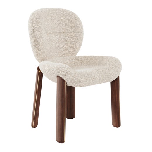 21st Century Arsty Fyoo Cher Dining Chair Cotton Velvet and Brass For ...