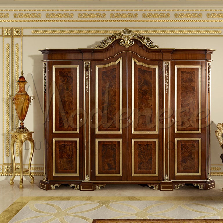 21st Century Veneer Inlay Classical Wardrobe by Modenese Gastone ...