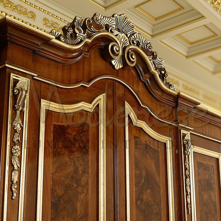21st Century Veneer Inlay Classical Wardrobe by Modenese Gastone ...