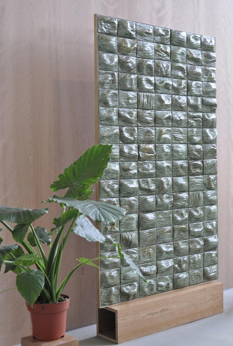 21st Ceramic Room Divider "Melon Skin" by Rem Atelier Organic Wood For ...