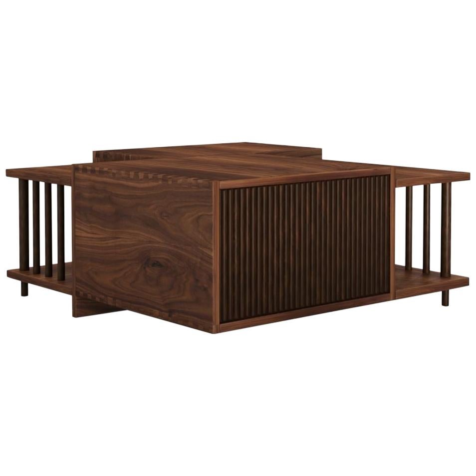 21st Grenville Center Table Tavetine Walnut Wood For Sale at 1stDibs