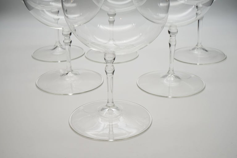 21st Century Asimetric Wine Glass, Hand-Crafted, Bubble, Kanz For Sale ...