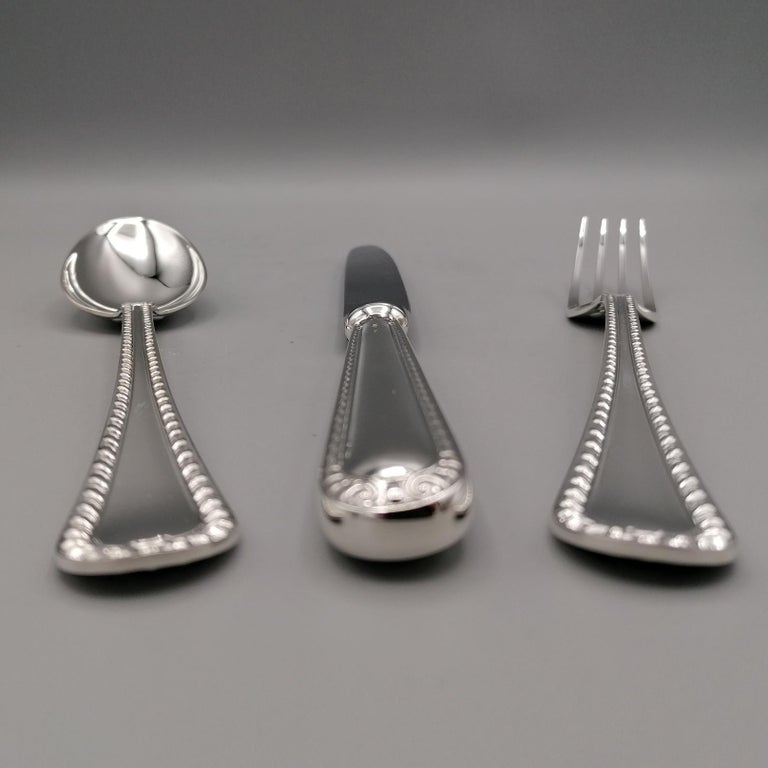 21th Century Italian Queen Ann Style Cutlery set For Sale at 1stDibs
