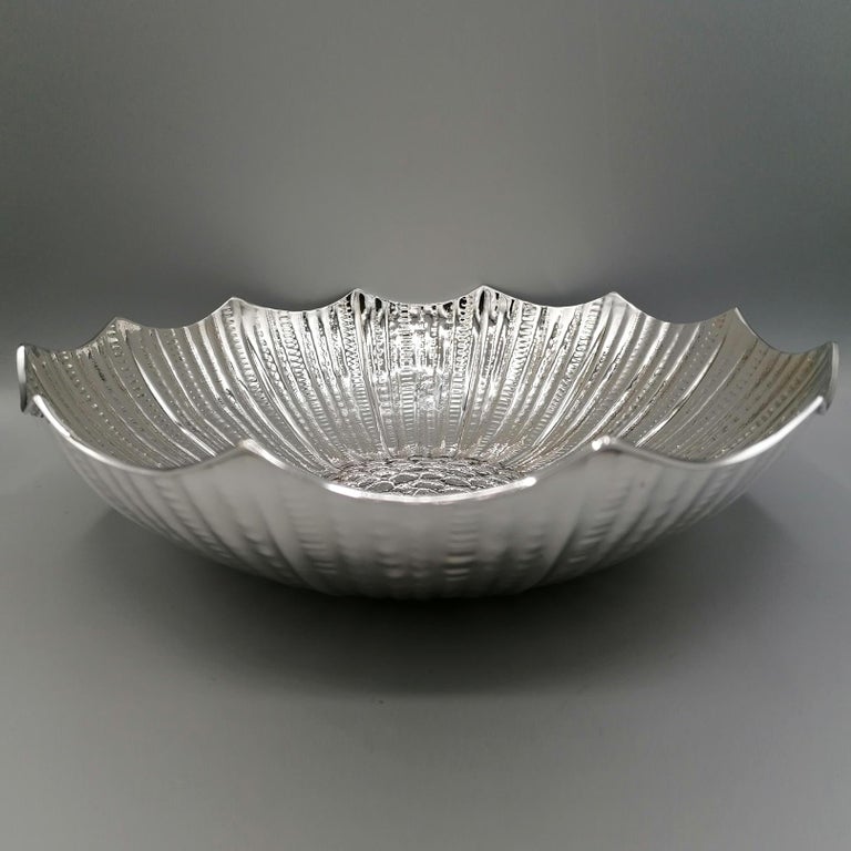 21st Century Italian Solid 800 Silver centerpiece For Sale at 1stDibs